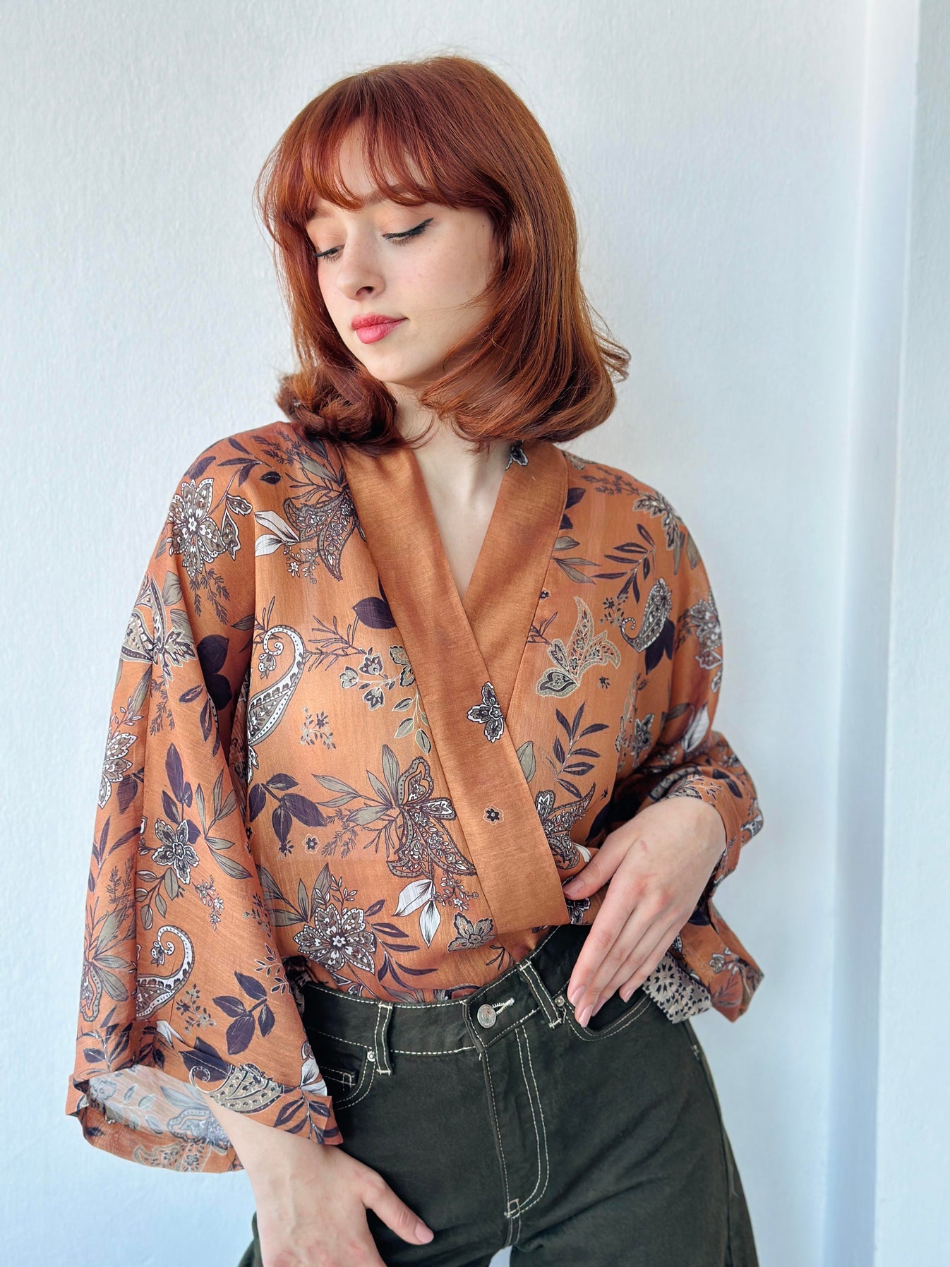 Mandarin Dream Mini Kimono – LUNARITY GARAGE