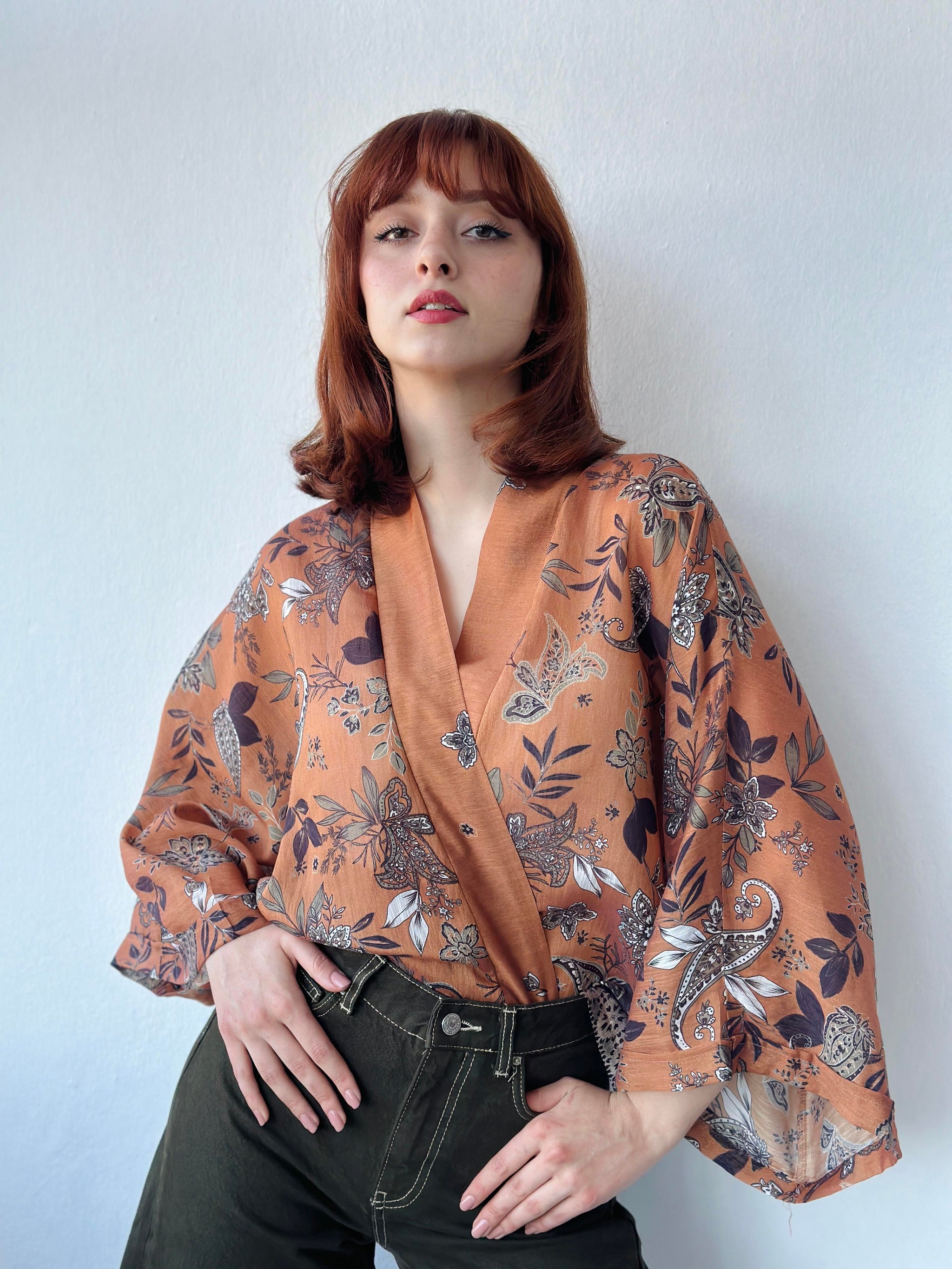 Mandarin Dream Mini Kimono – LUNARITY GARAGE