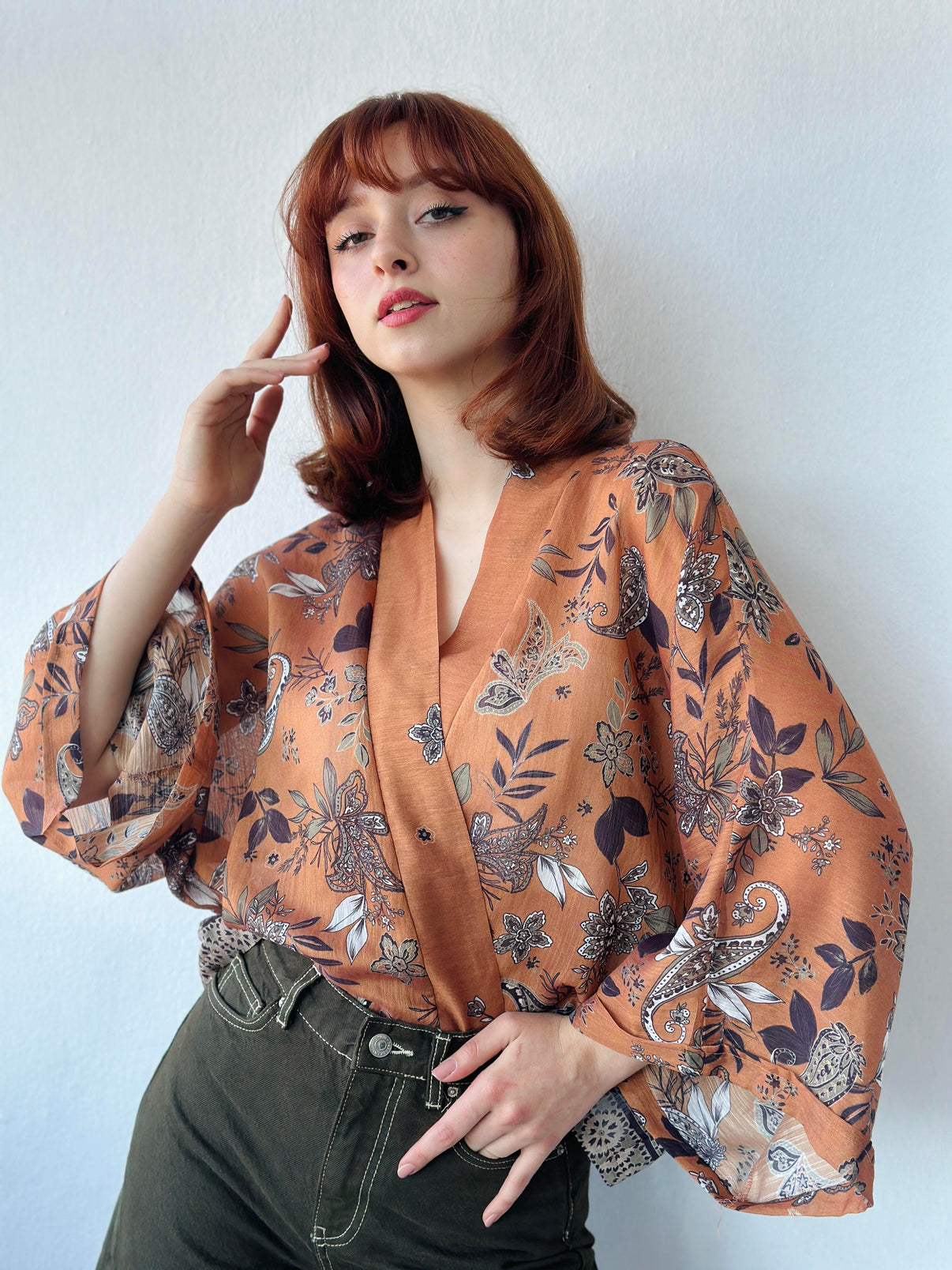 Mandarin Dream Mini Kimono – LUNARITY GARAGE
