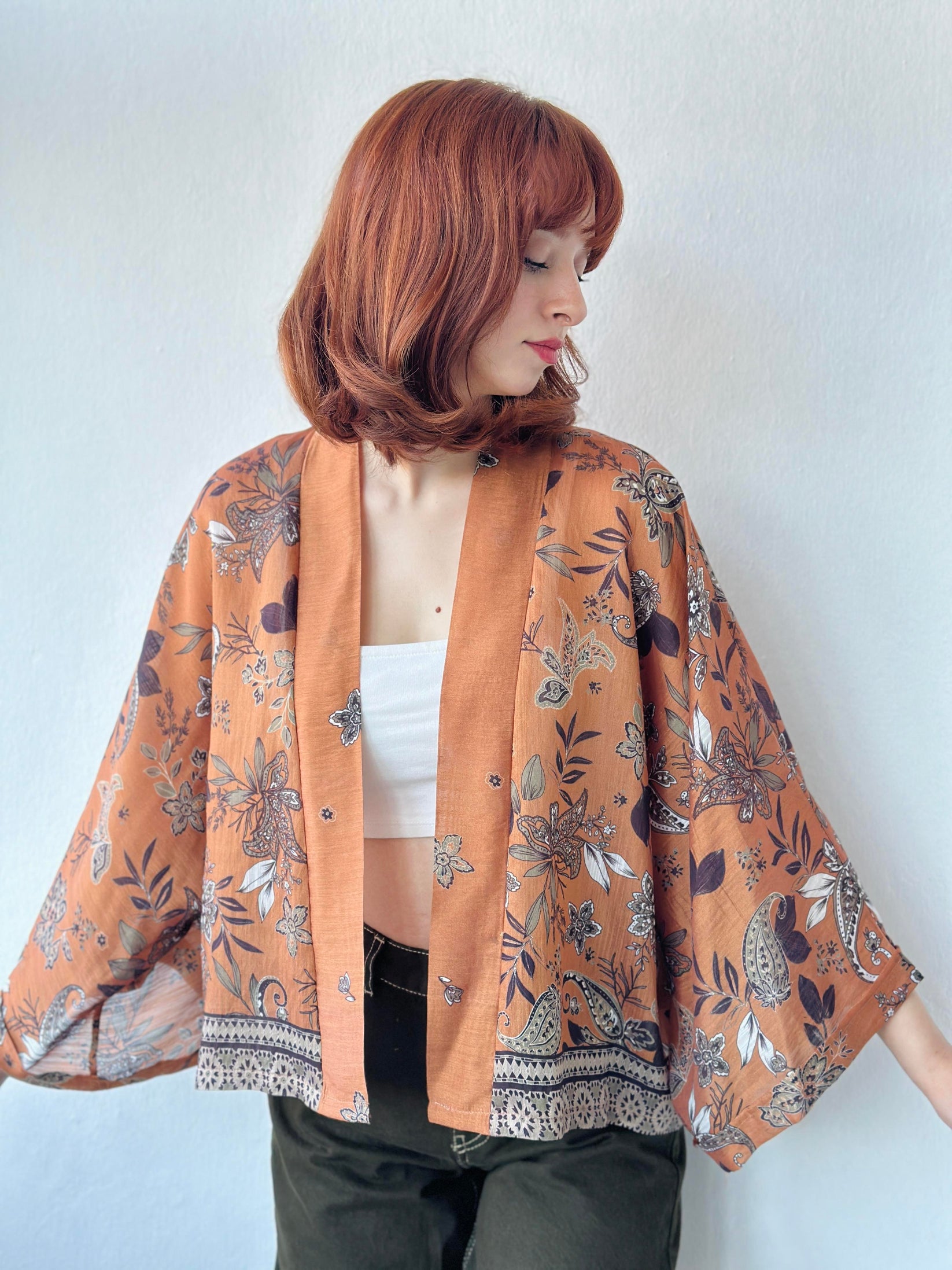 Mandarin Dream Mini Kimono – LUNARITY GARAGE